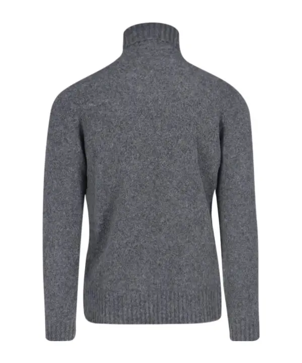 DRUMOHR Ribbed Turtleneck Sweater - Grey