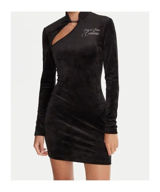Versace Logo Strap-buckle Mini Dress