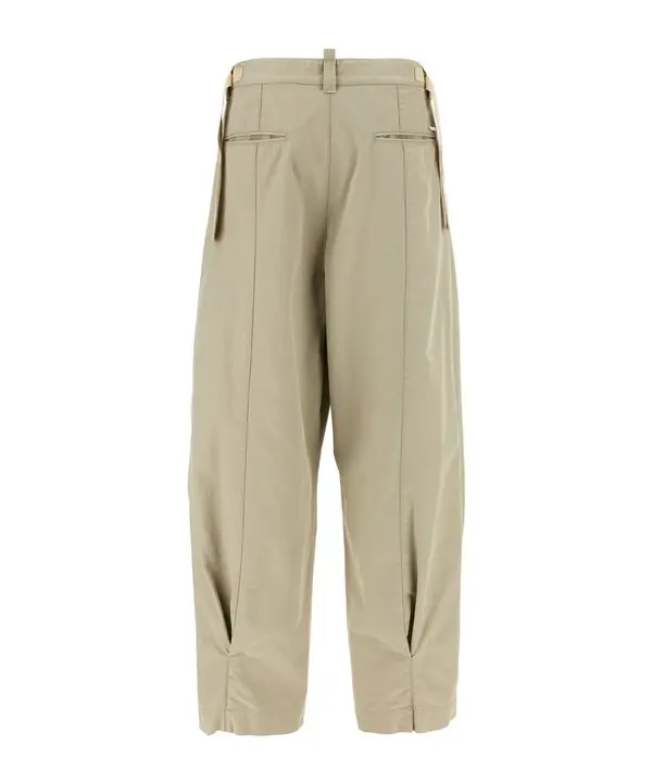 Dsquared2 Cotton Twill Zoot Pants - Beige
