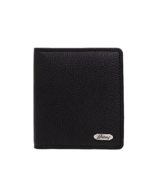 Brioni Signature Bifold Wallet - Black