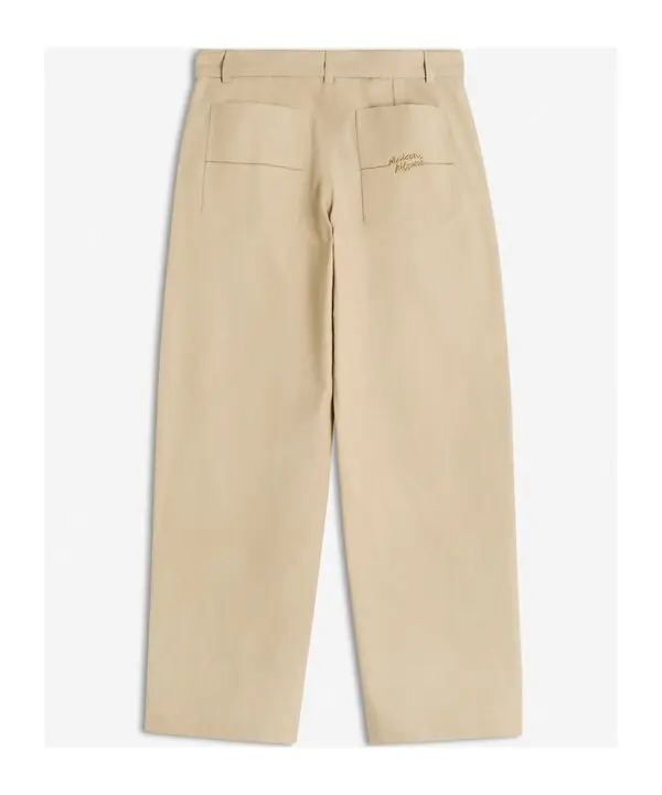 Maison Kitsuné Belted Trousers - Nude