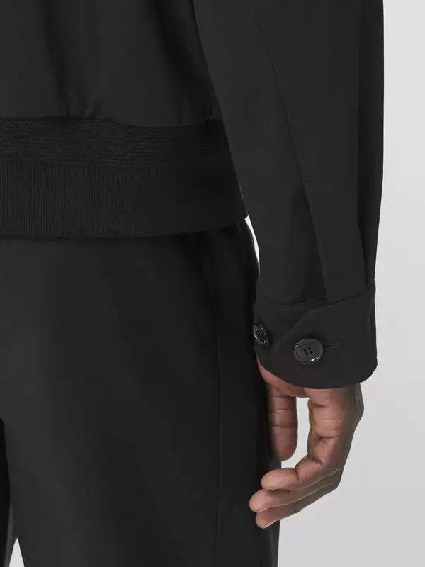 Burberry Harrington Logo-plaque Jacket - Black