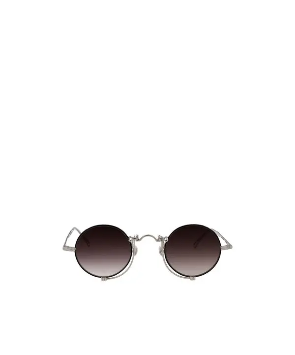 Matsuda Round Frame Geometric Sunglasses - Black