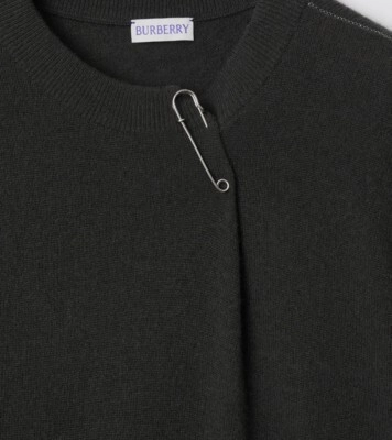 Burberry Safety Pin Detailed Knitted Jumper