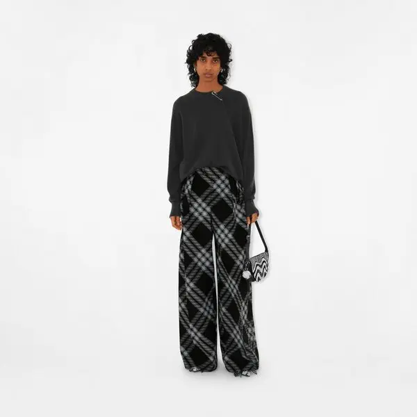 Burberry Safety Pin Detailed Knitted Jumper