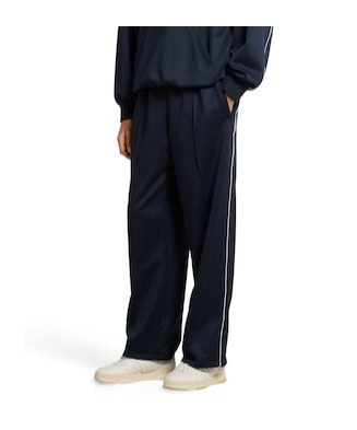 Gucci Technical Jersey Pant With Embossed Logo - Navy Blue