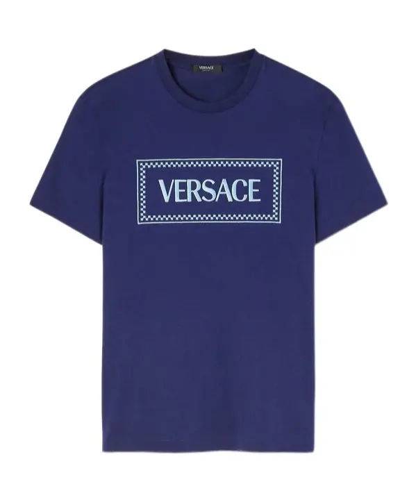 Versace Logo Printed Crewneck T-shirt