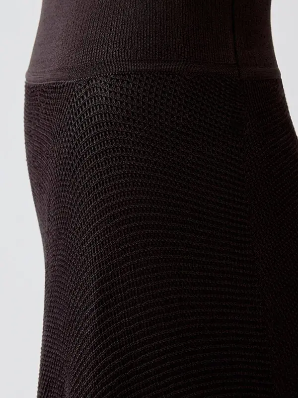 Jacquemus The Voile Asymmetric Skirt - Dark Brown