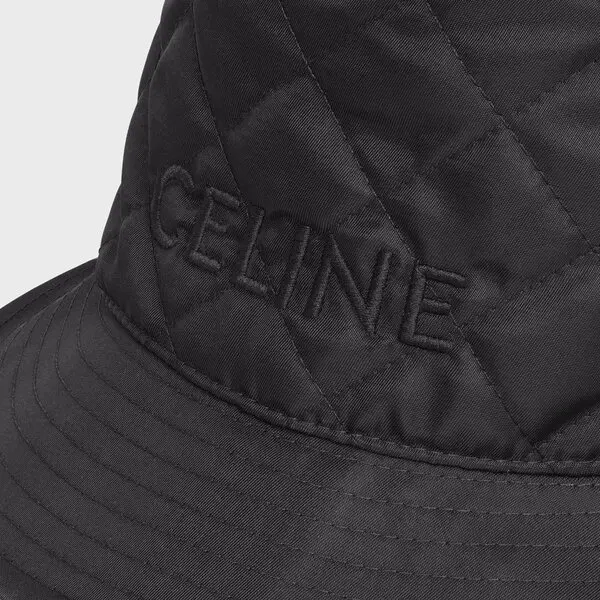 Celine Quilted Nylon Bucket Hat