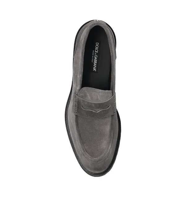 Dolce & Gabbana Quilted Round Toe Loafers