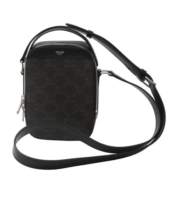 Celine Triomphe Shoulder Bag - Black