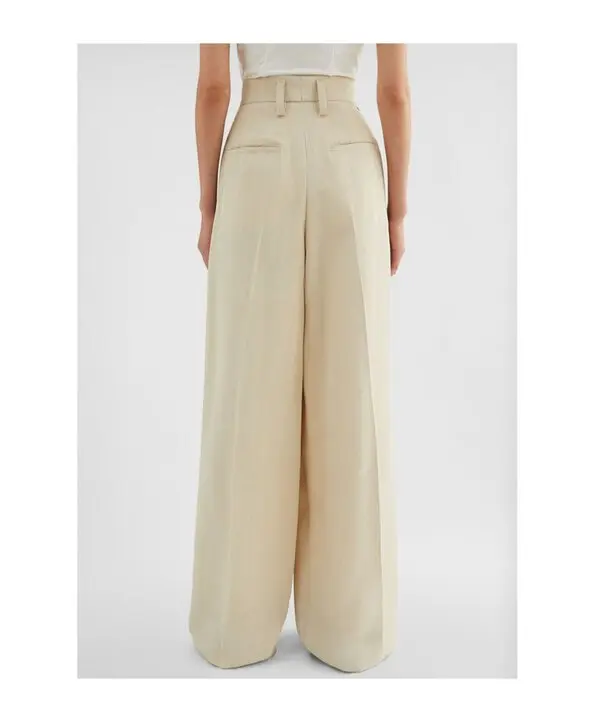 JIL SANDER Pleated Wide-leg Trousers - Nude