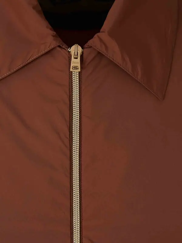 Herno Zip-up Collared Jacket - Brown