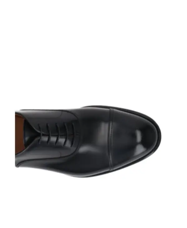 DOUCAL'S Round-toe Lace-up Leather Shoes