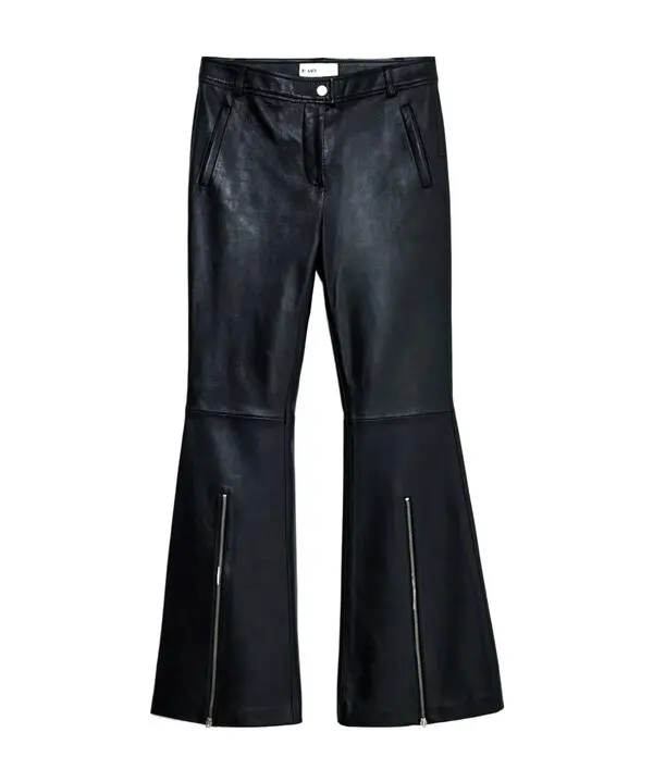 STAND STUDIO Belted Biker Pants With Zip Cuffs