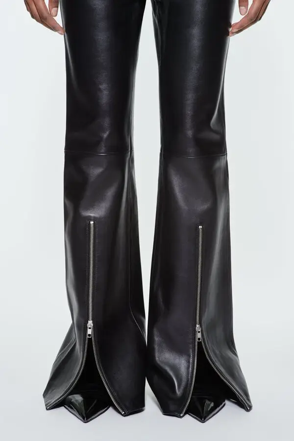 STAND STUDIO Belted Biker Pants With Zip Cuffs