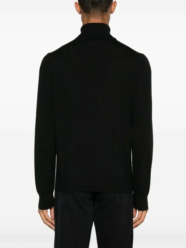 FAY Dolcevita Roll-neck Long-sleeved Jumper - Black