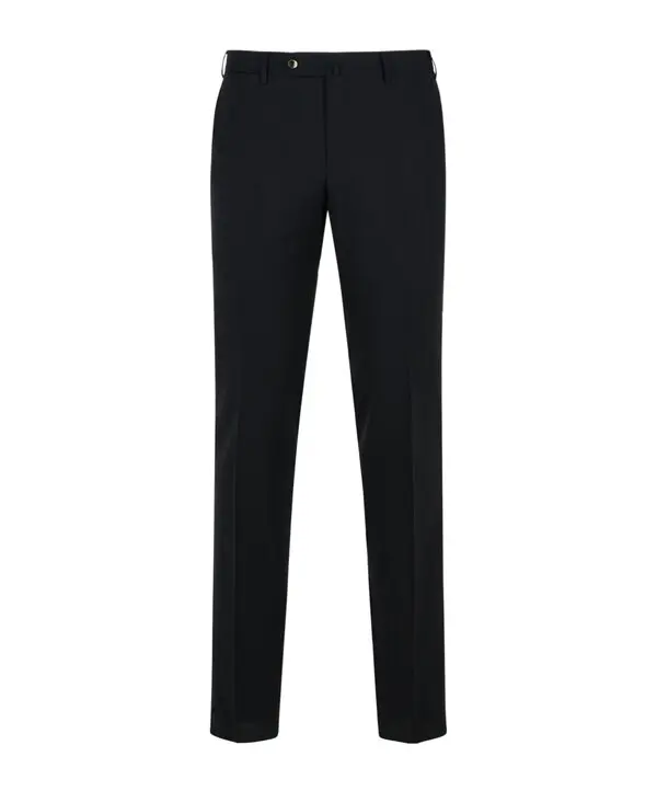 PT TORINO Slim Fit Wool Tailored Trousers - Black