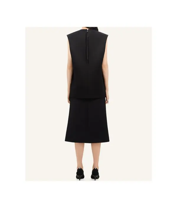 COURREGES Zip-detail Satin Midi Skirt