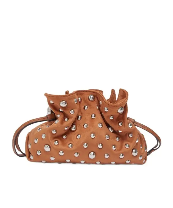 Liu Jo Riccy Studded Small Hobo Bag - Brown