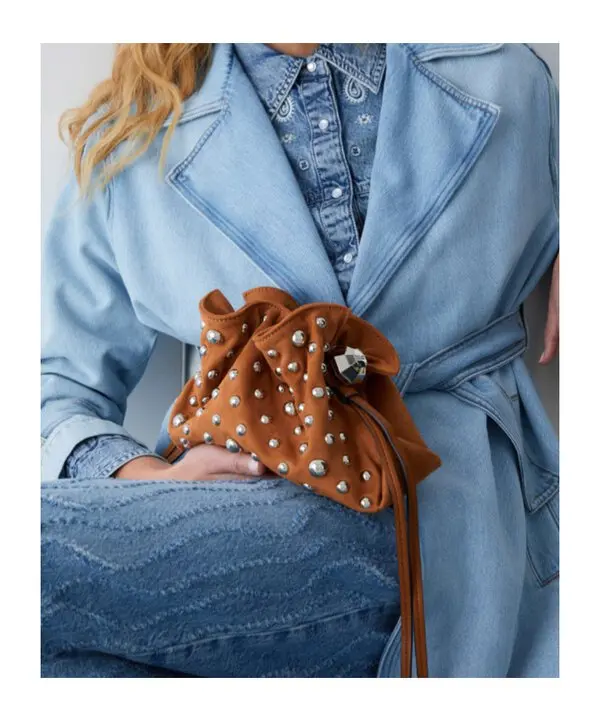 Liu Jo Riccy Studded Small Hobo Bag - Brown