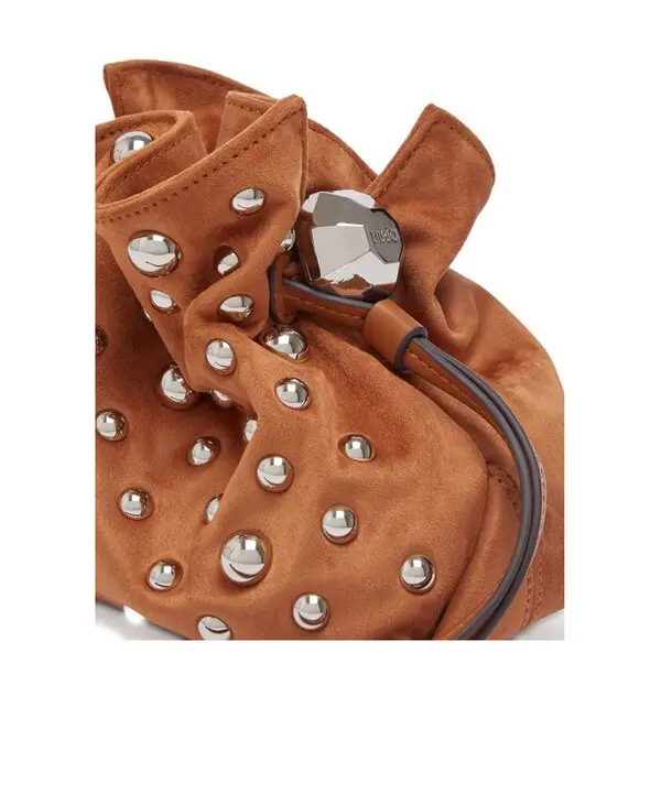 Liu Jo Riccy Studded Small Hobo Bag - Brown