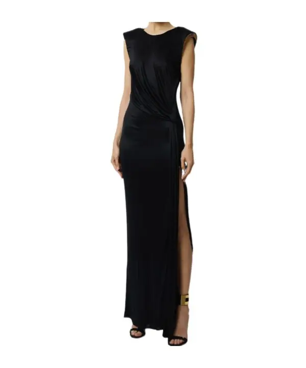 Elisabetta Franchi Draped-detail Maxi Dress