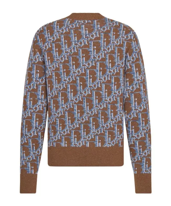 Dior Oblique Print Knit Sweater - Multicolor