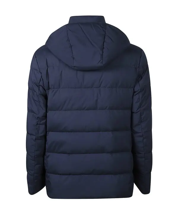 FAY Hooded Padded Jacket - Blu Navy
