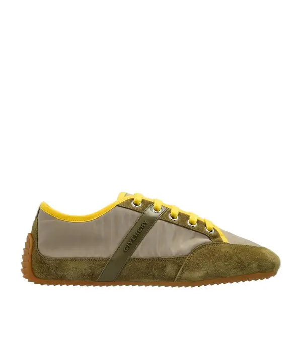 Givenchy Round Toe Lace-up Sneakers - Green