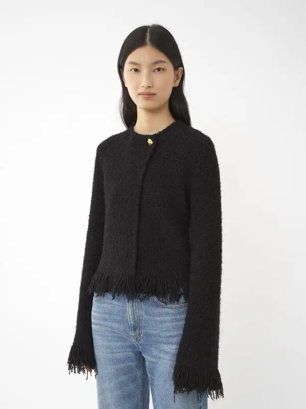 Chloé Tweed Frayed Edge Jacket