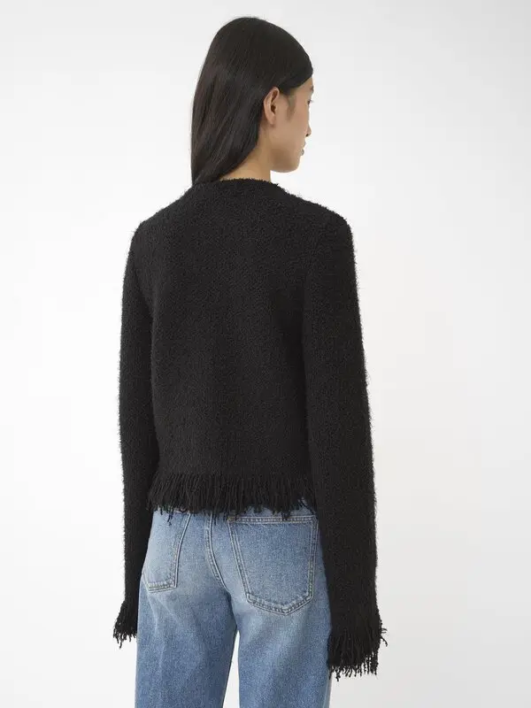 Chloé Tweed Frayed Edge Jacket