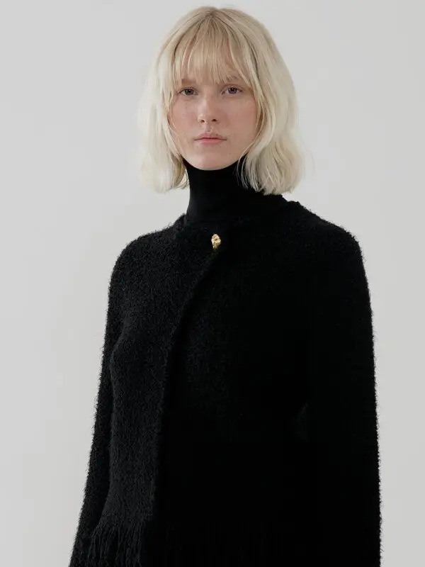 Chloé Tweed Frayed Edge Jacket