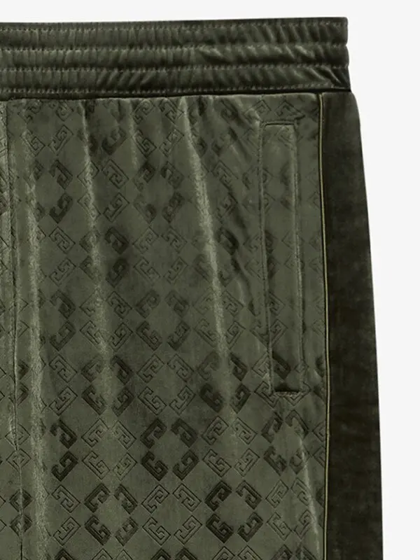 Givenchy Monogram Velvet Jogger Pants