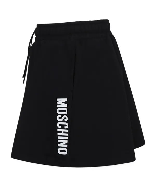 Moschino Drawstring Skirt With Logo Detail