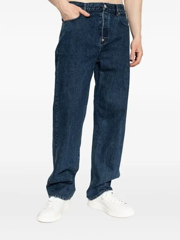Kenzo Signature Japanese Denim Straight Fit Jeans - Blue