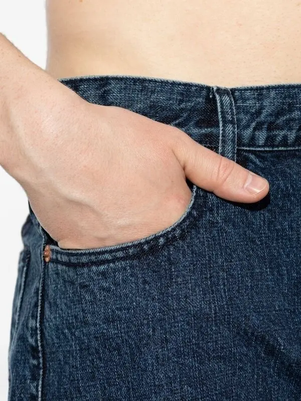 Kenzo Signature Japanese Denim Straight Fit Jeans - Blue