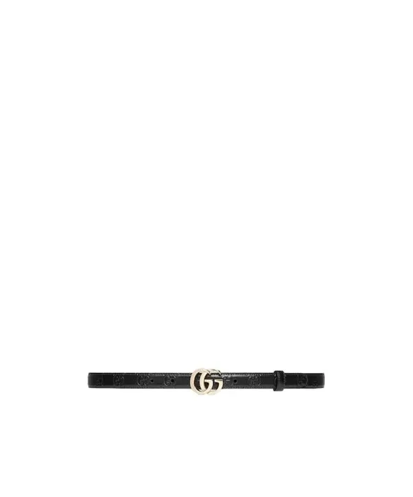 Gucci Gg Milano Thin Belt - Black