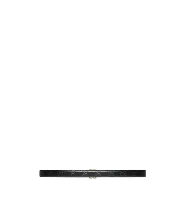Gucci Gg Milano Thin Belt - Black