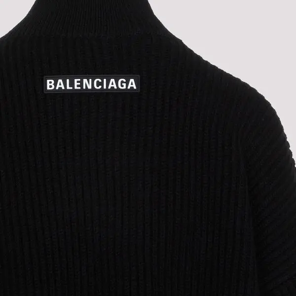 Balenciaga Half-zip High Neck Poncho