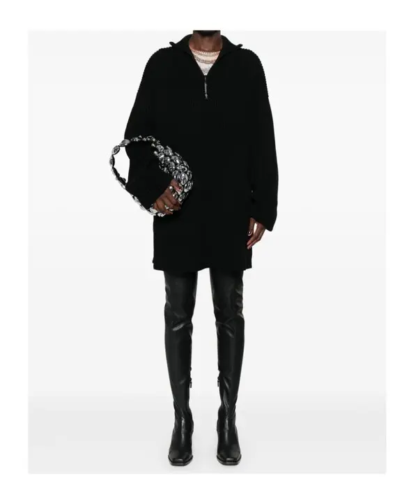 Balenciaga Half-zip High Neck Poncho
