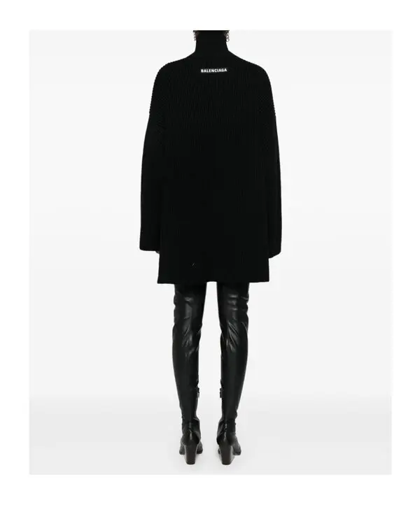 Balenciaga Half-zip High Neck Poncho