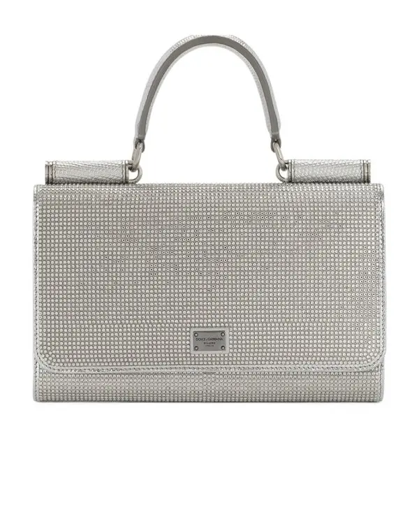 Dolce & Gabbana Embellished Phone Bag - Gray