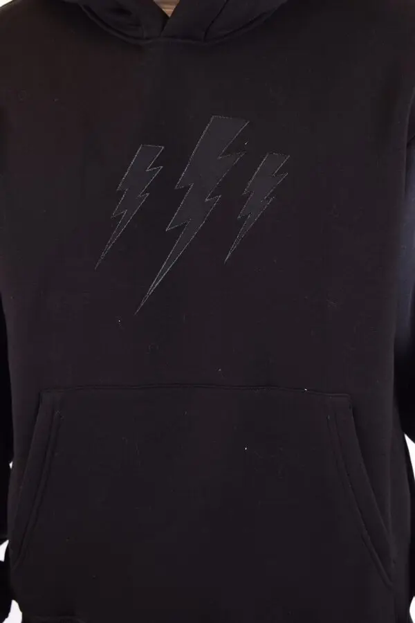 Neil Barrett Long-sleeved Hoodie With Kangaroo Pocket