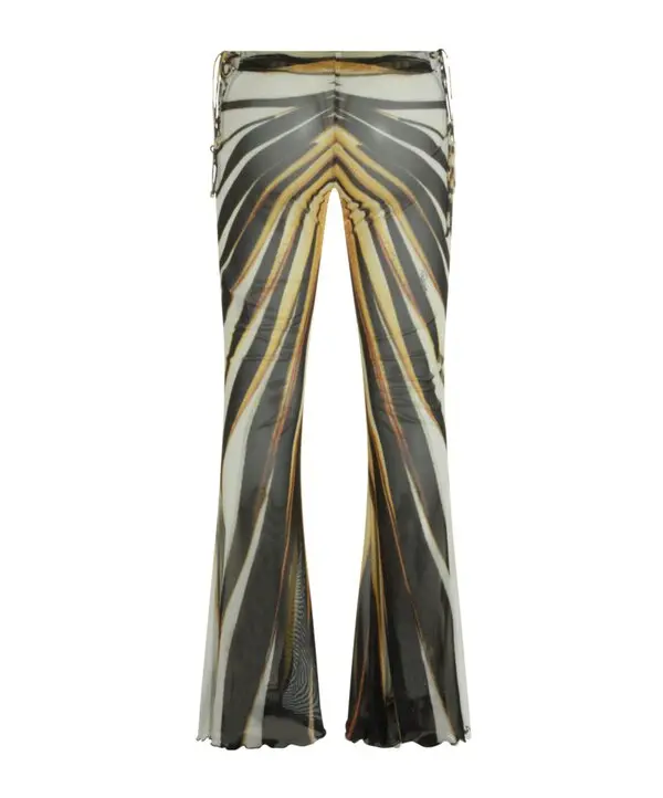 Roberto Cavalli Printed Flare Trousers