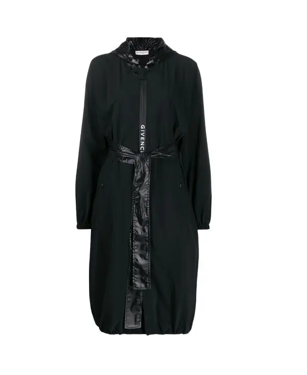 Givenchy Hooded Belted Raincoat