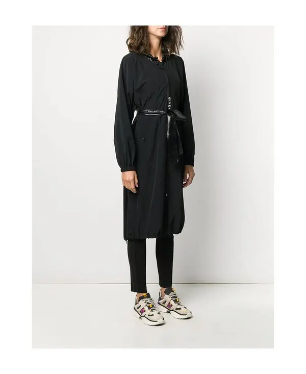 Givenchy Hooded Belted Raincoat