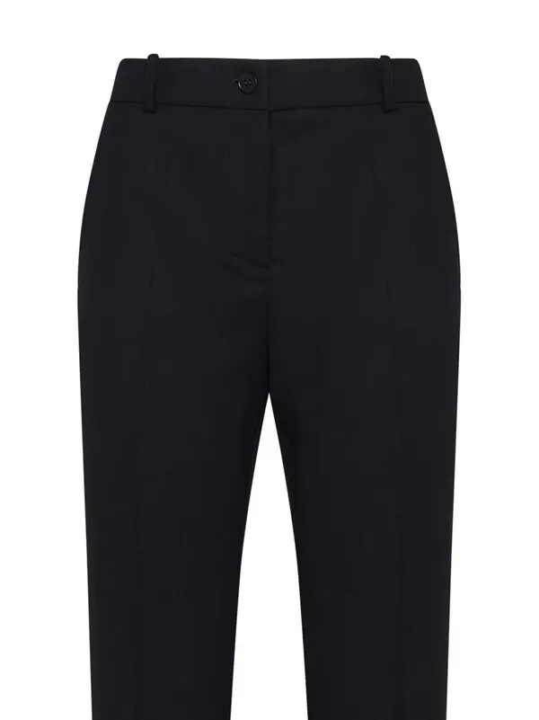 P.a.r.o.s.h Medium And High Waist Slim-fitting Straight Pants