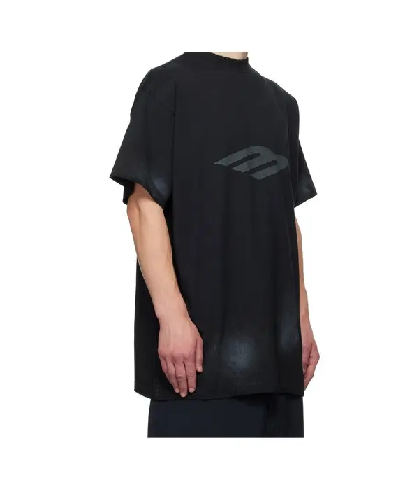 Balenciaga 3b Sport Icon Oversized T-shirt - Black