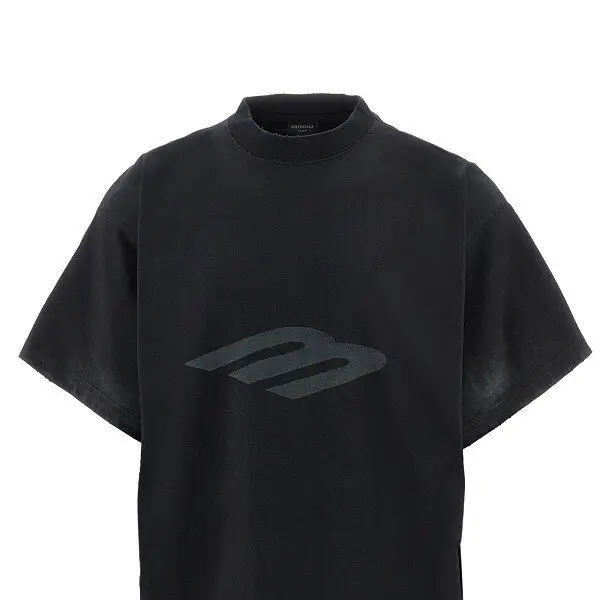 Balenciaga 3b Sport Icon Oversized T-shirt - Black